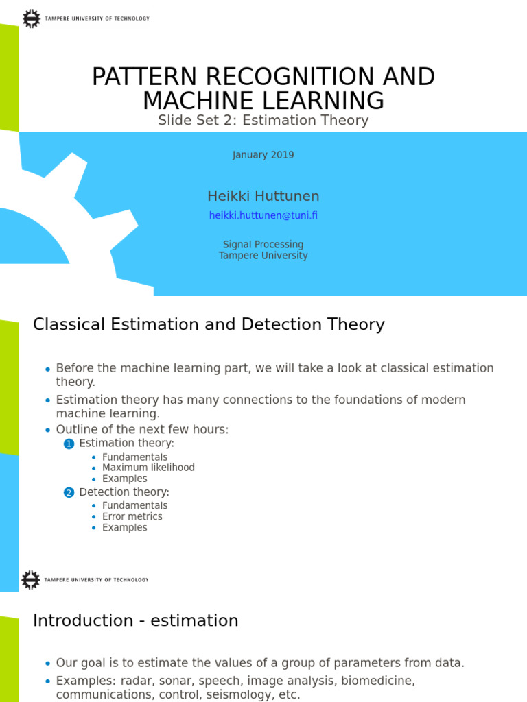 Estimation Theory | PDF