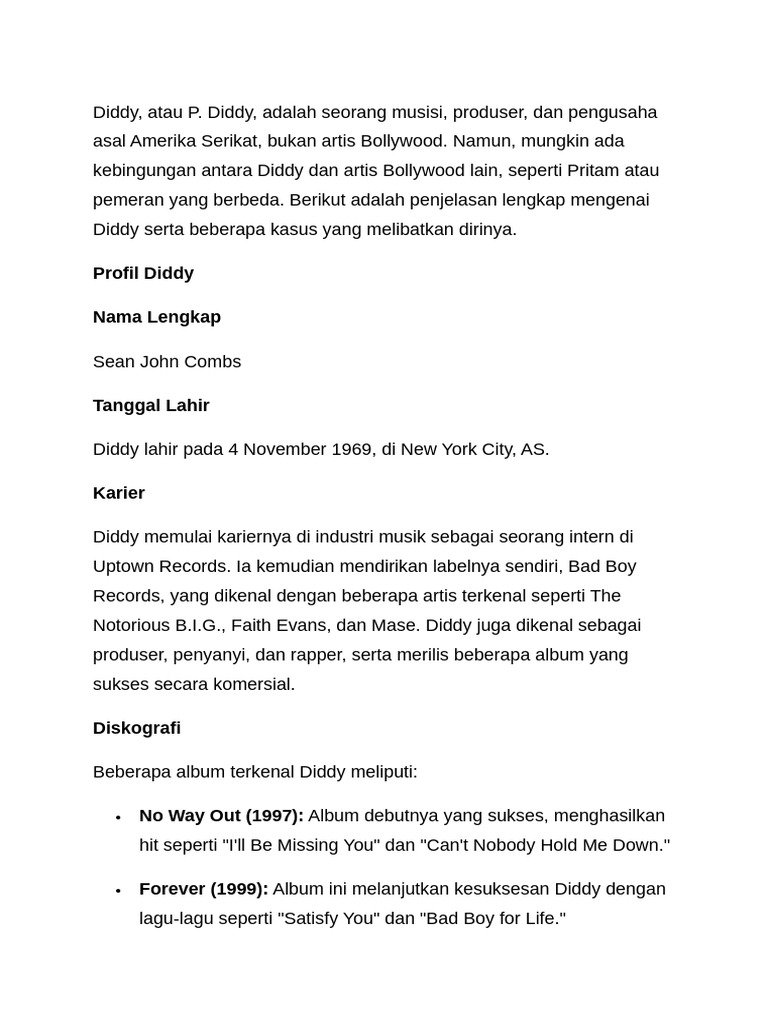 Diddy | PDF