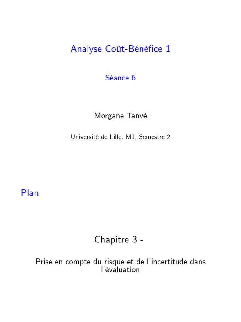 Cours6 - RisqueIncertitude - CPLMT Cours 22 | PDF