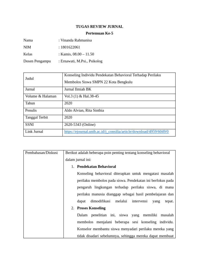 Vinanda Rahmanisa - 1801622061 - Review Jurnal - Pert.5 | PDF