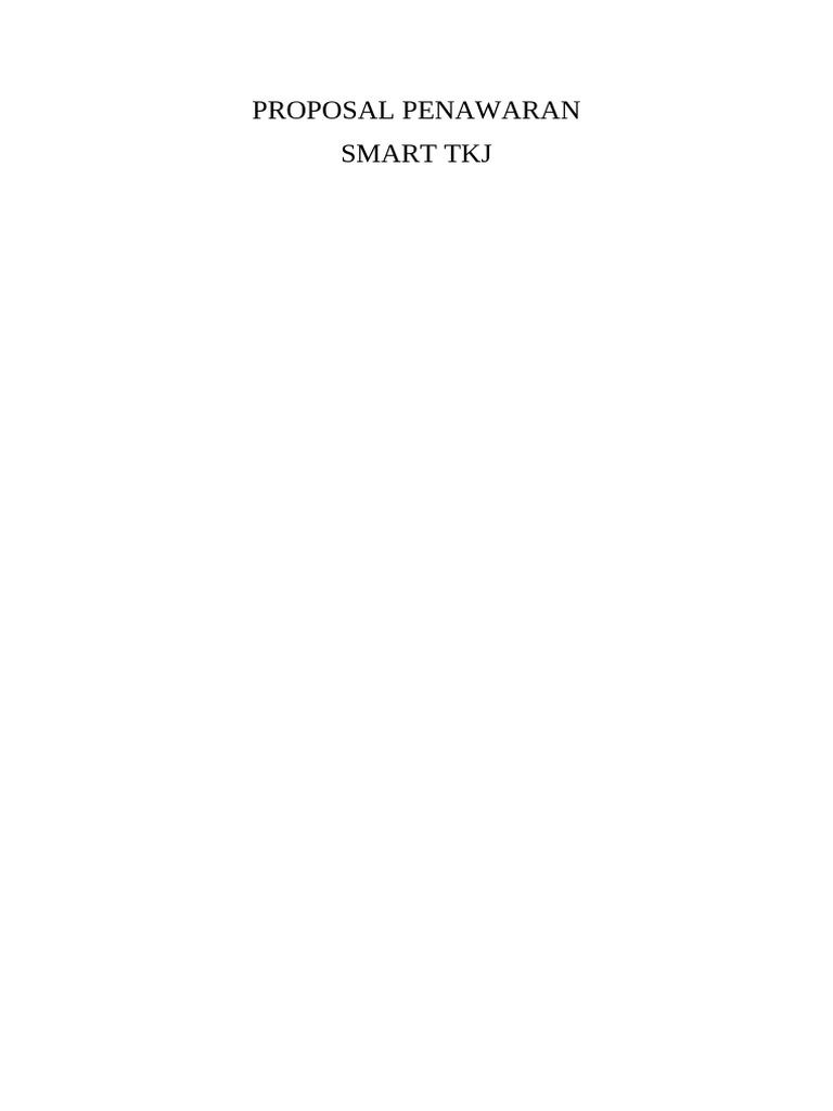 PROPOSAL PENAWARAN | PDF