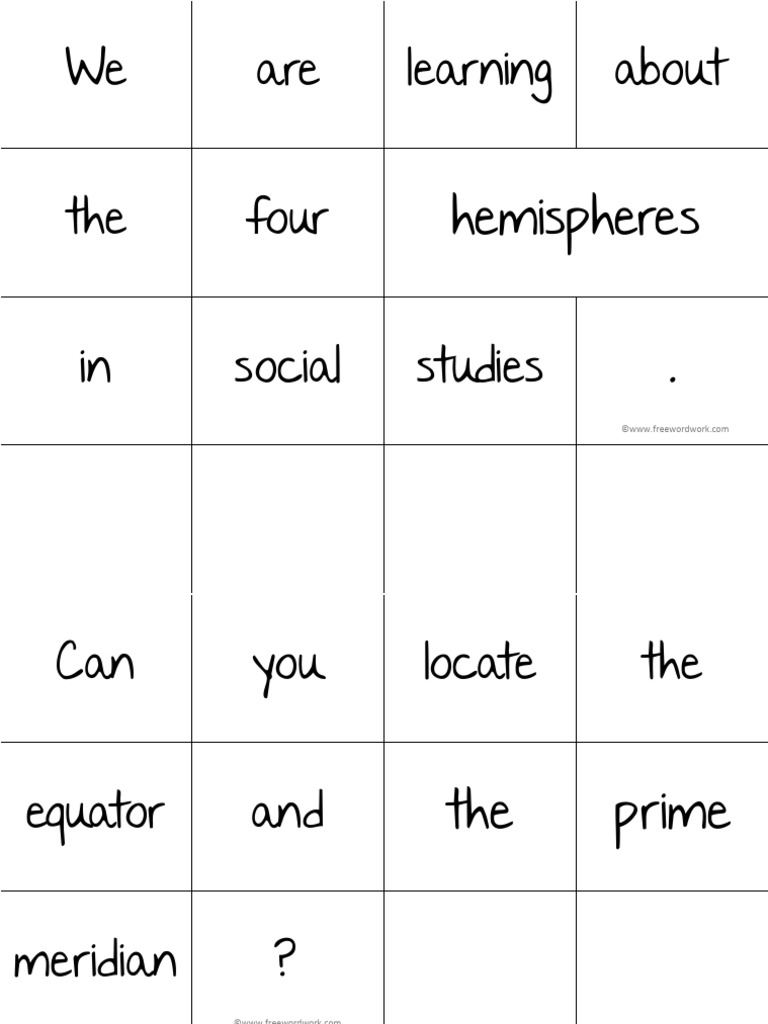 Social Studies Sentences | PDF