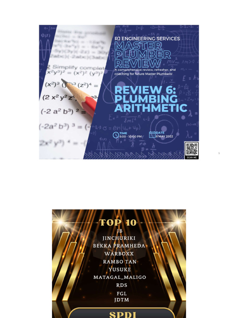 Plumbing Arithmetic 1 | PDF | Teaching Methods & Materials | Technology & Engineering