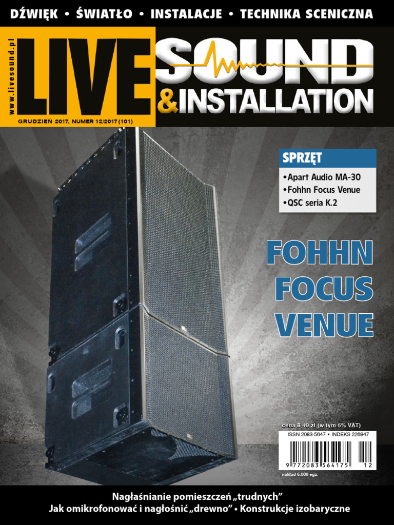 Live Sound Installation - Nr.12 2017 | PDF