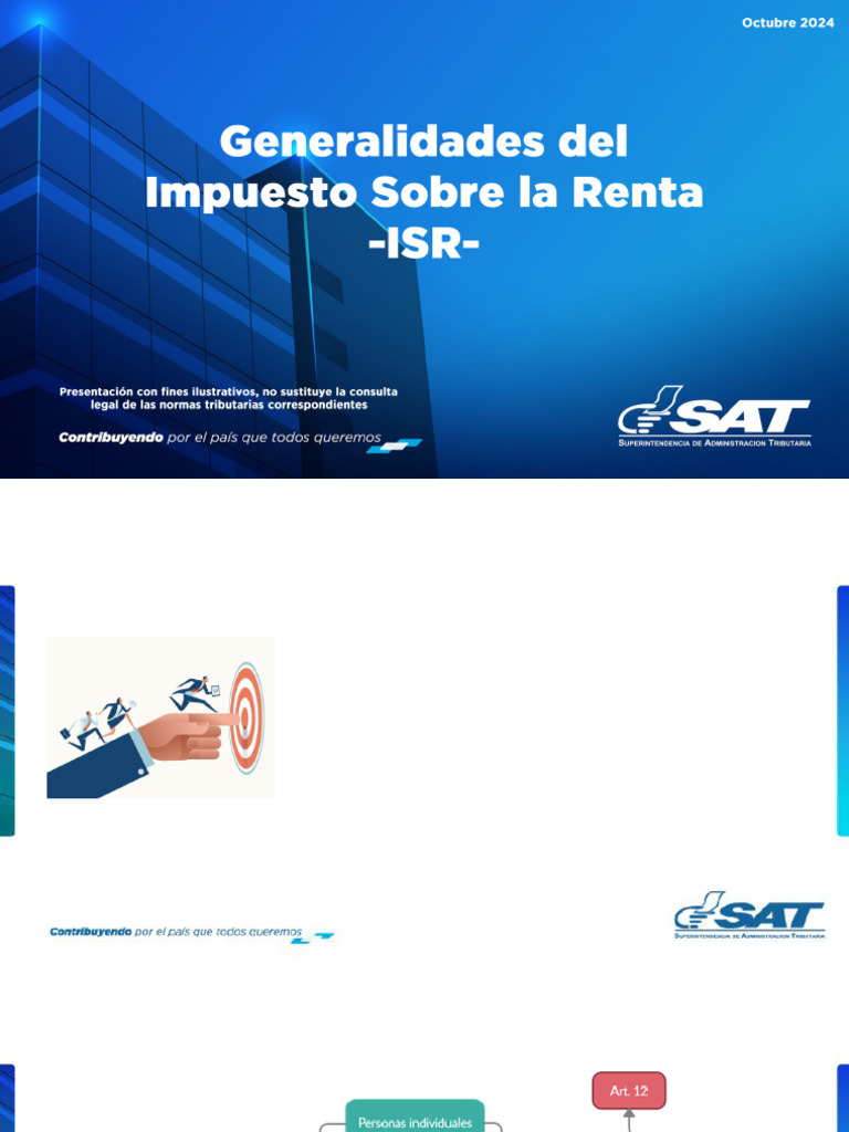 Generalidades Del Isr, Usac 2024 | PDF