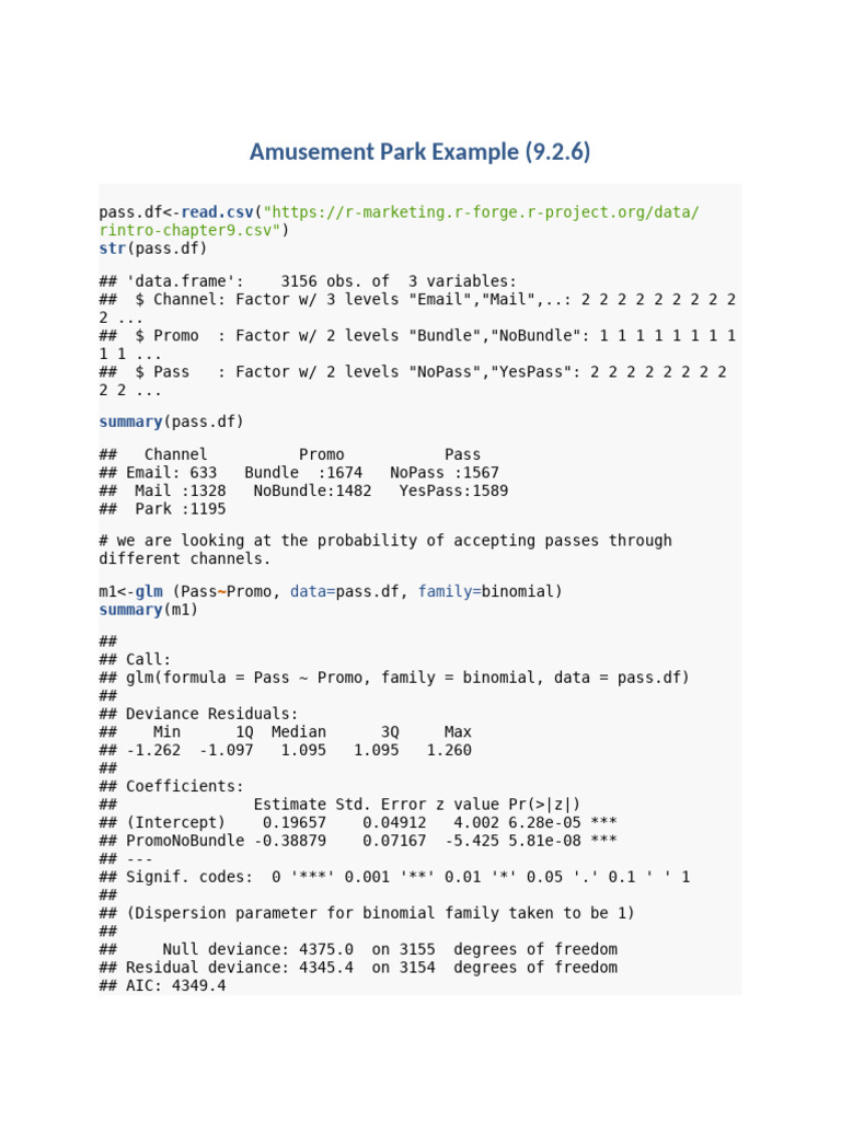 Logit Choice Model | PDF