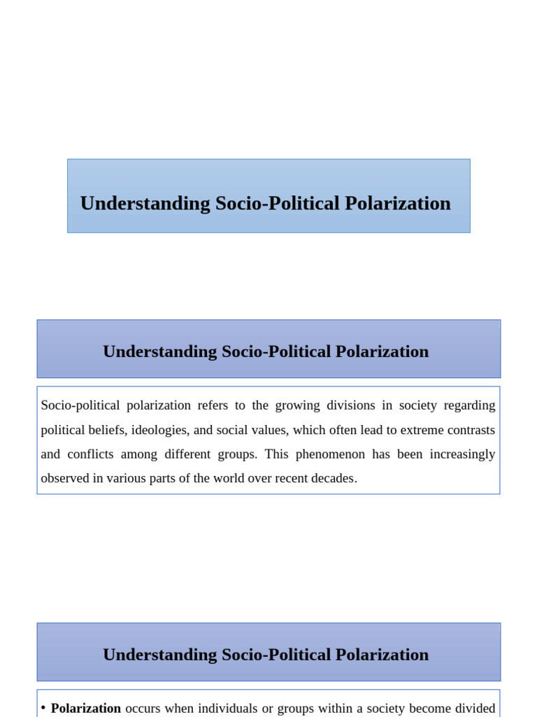 Understanding Socio-Political Polarization | PDF