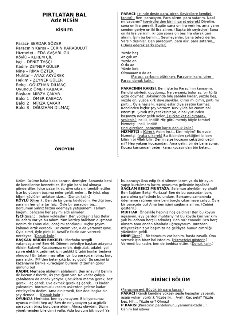 Pırtlatan Bal | PDF