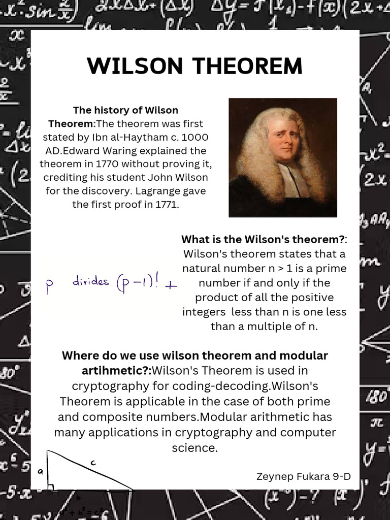 Wilson Theorem | PDF
