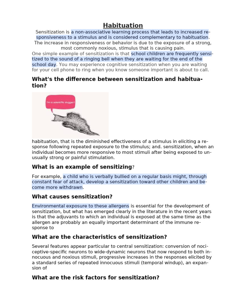 Habituation | PDF