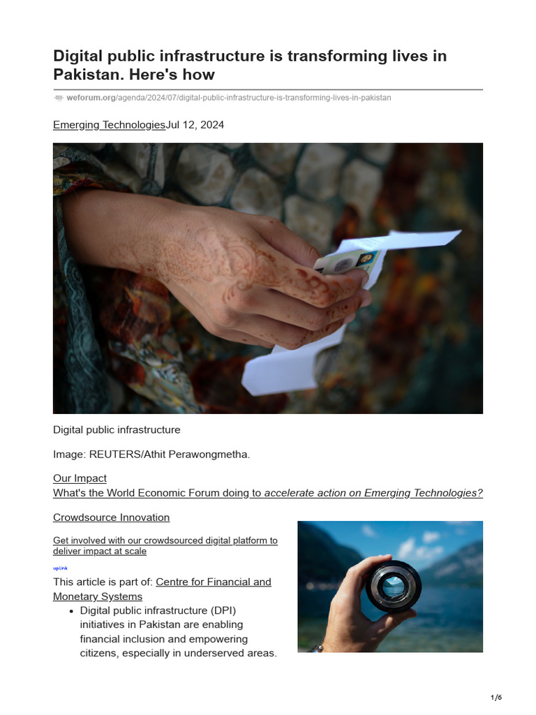 Digital Public Infrastructure Is Transforming Lives in Pakistan Heres ...