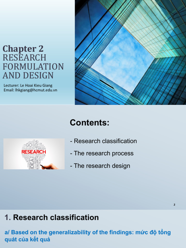 Chapter 2 - Research Formulation and Design | PDF
