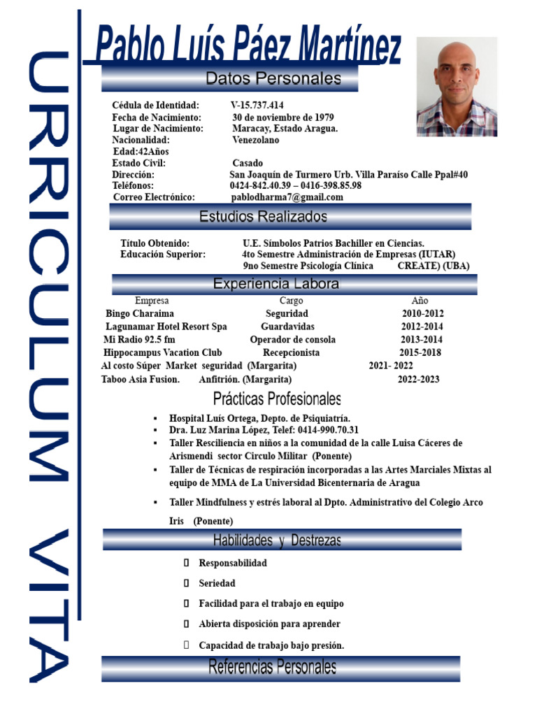 CV Paez | PDF