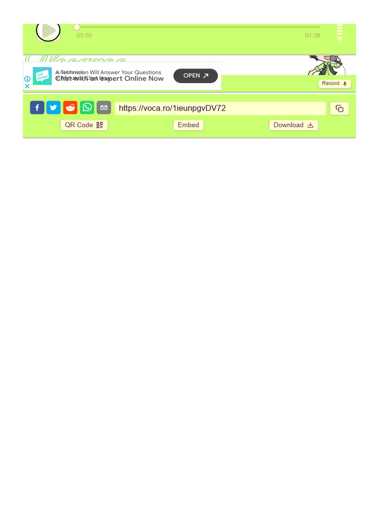 Vocaroo - Online Voice Recorder | PDF