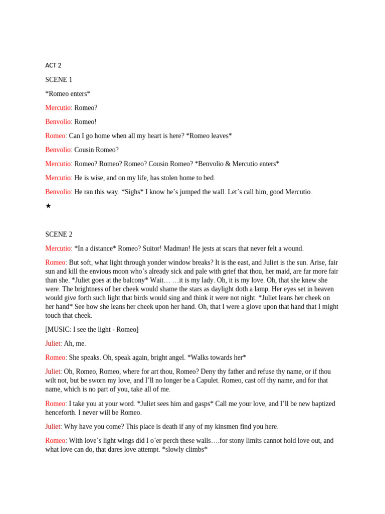 Act 2 English Script | PDF