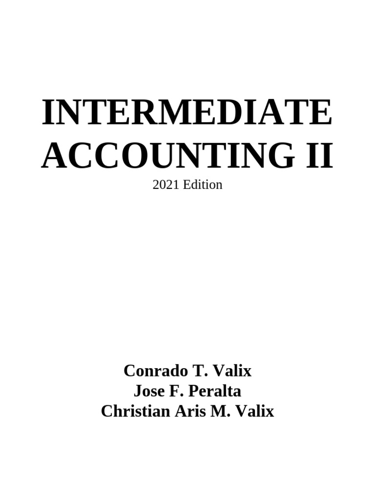 Intermediate Accounting II | PDF