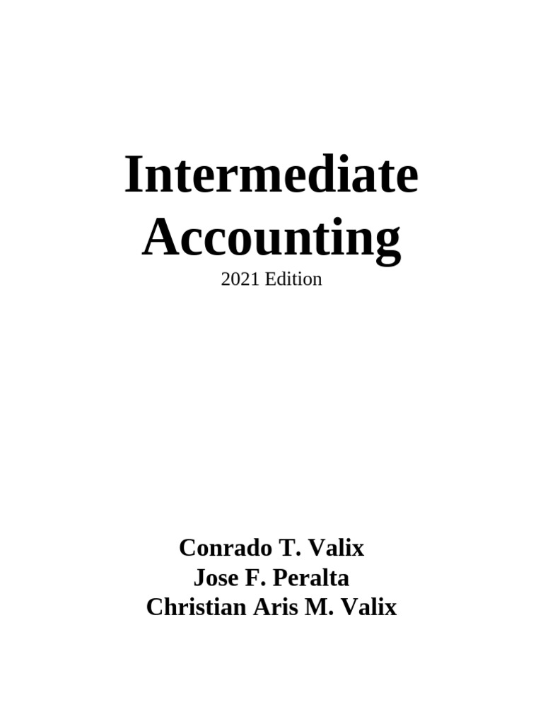 Intermediate Accounting I | PDF