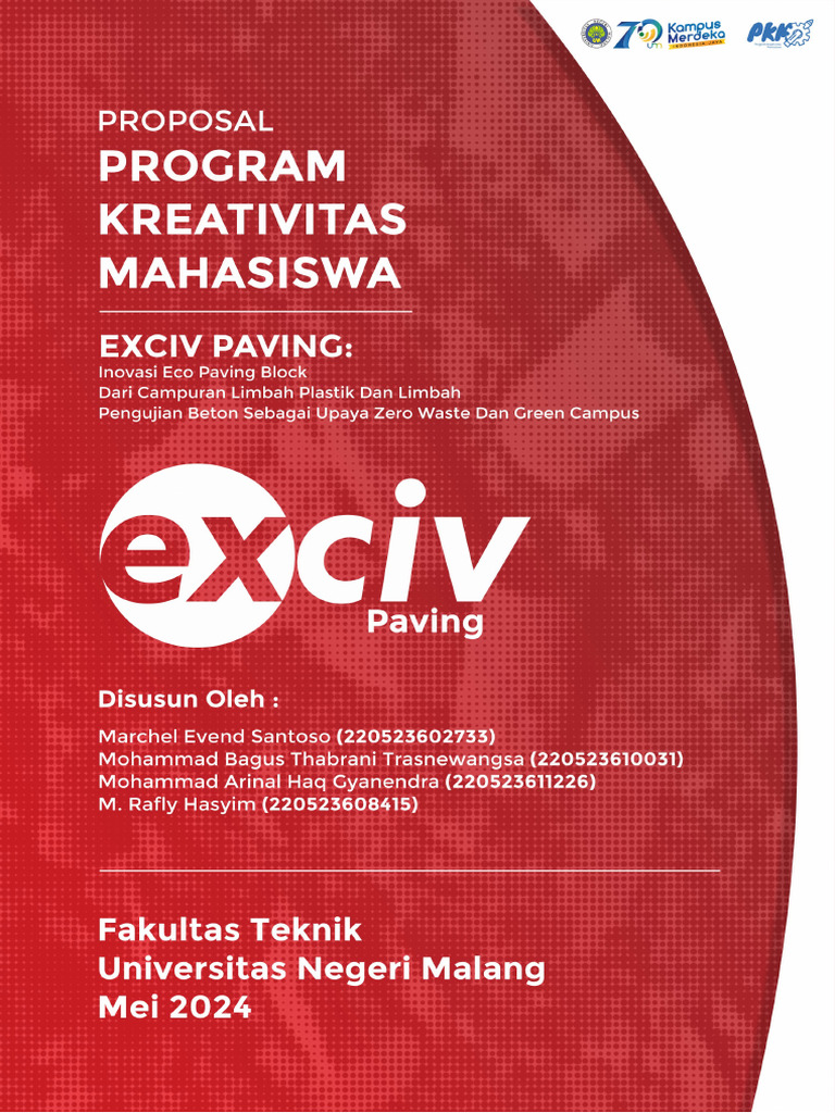 Kelompok 7 - Proposal PKM K (EXCIV PAVING) | PDF