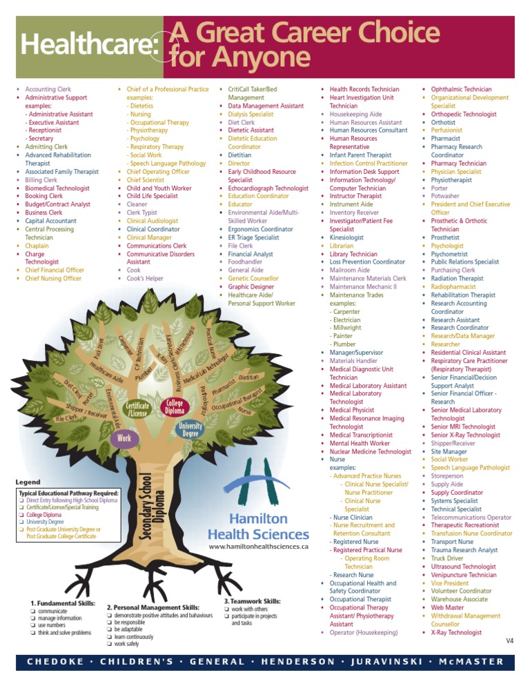 Health Care Career Tree | PDF | Physical Therapy | Health Care