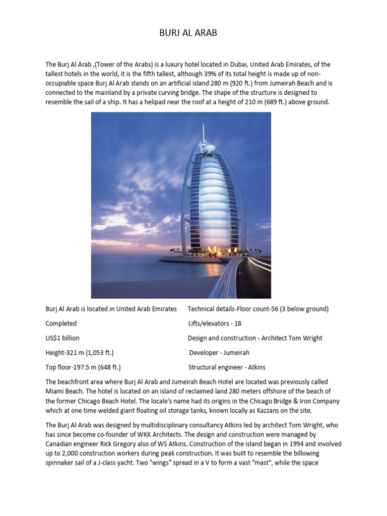 Burj Al Arab | PDF