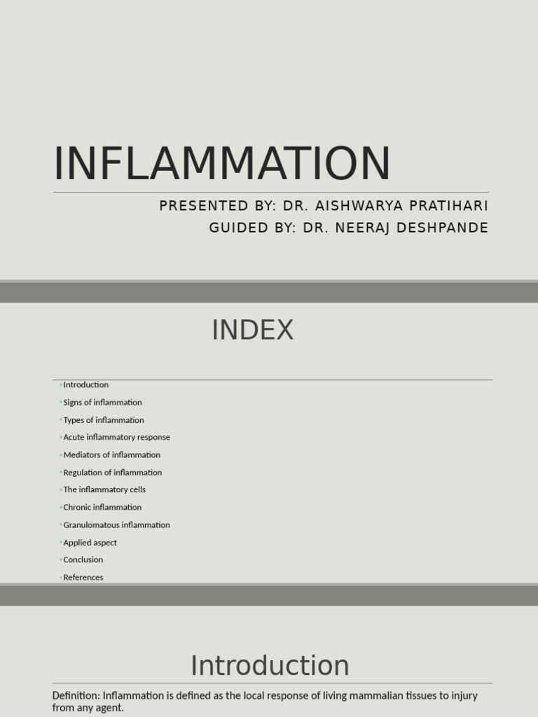 Inflammation | PDF