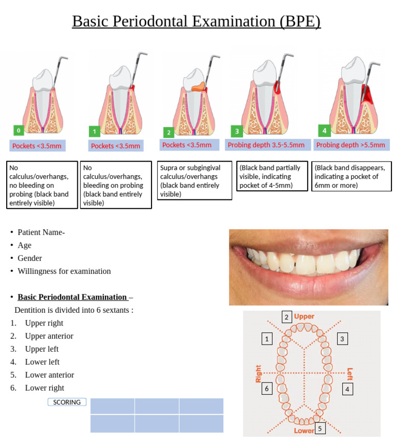 Basic Periodontal Examination (BPE) - 2 | PDF