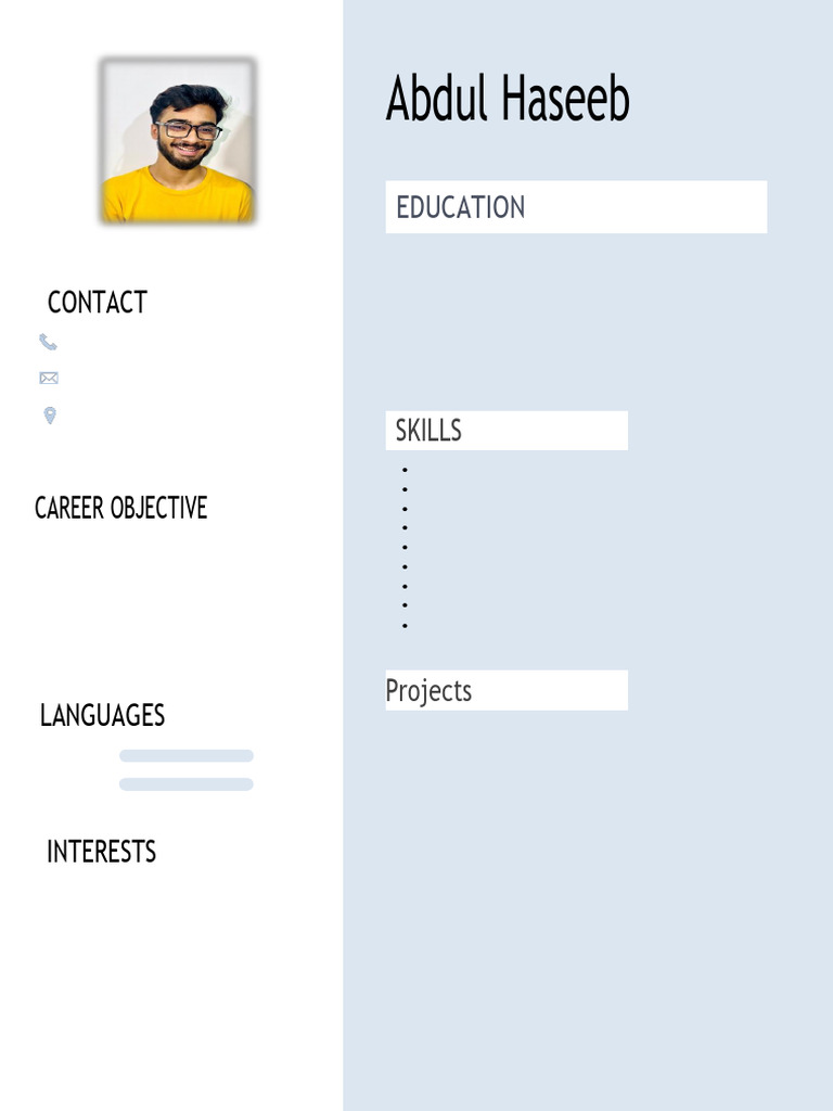 Abdul Haseeb CV | PDF