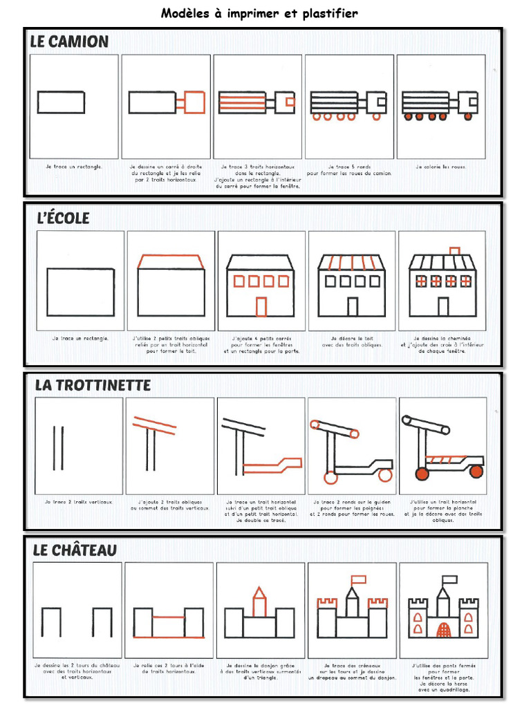 Modèles Dessin Guidé GS | PDF