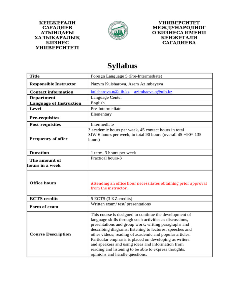 17 Junepre-Inter Fl5 Syllabus 2024-2025 | PDF