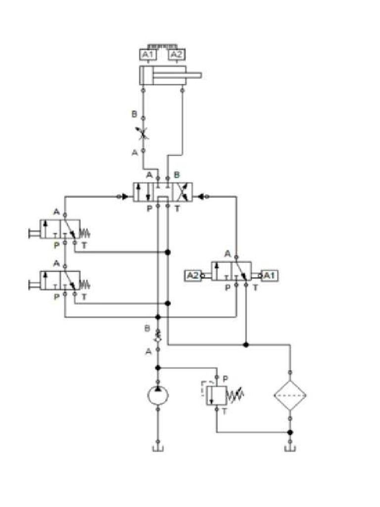 Drawing of Hydraulic Suspension | PDF