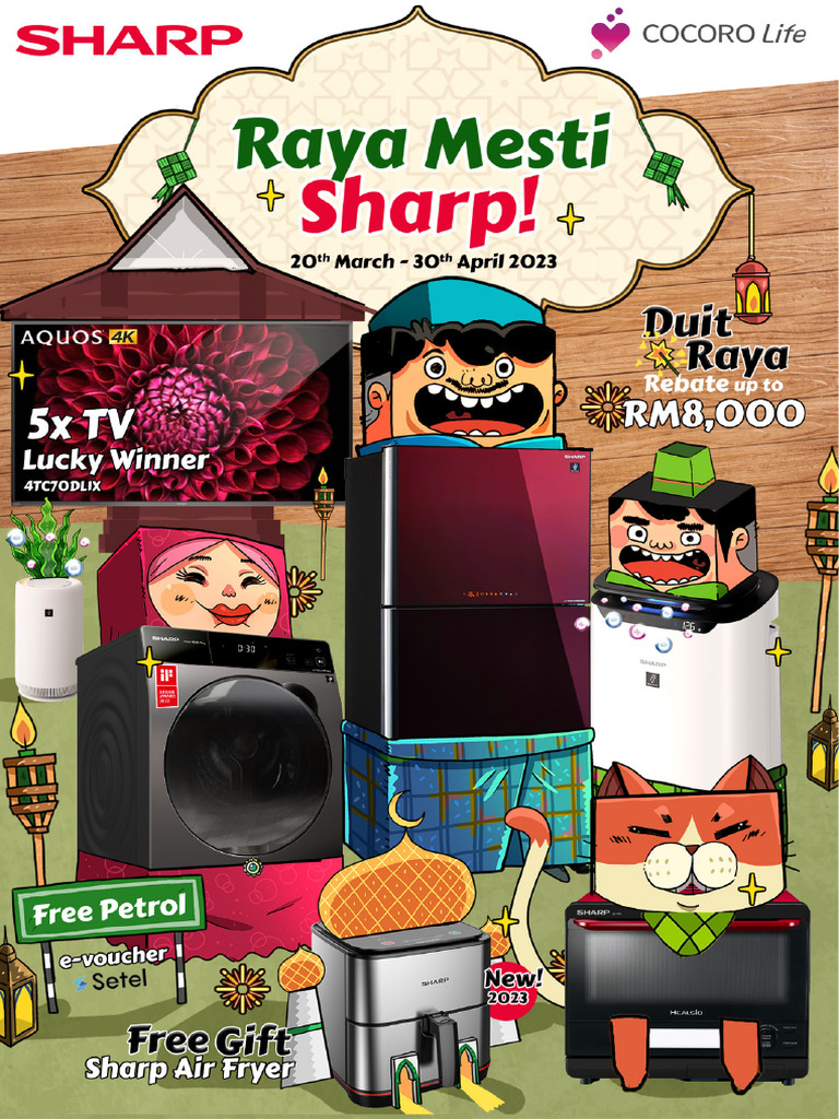 Raya Mesti Sharp - Hari Raya Campaign - 2023 e Catalogue | PDF