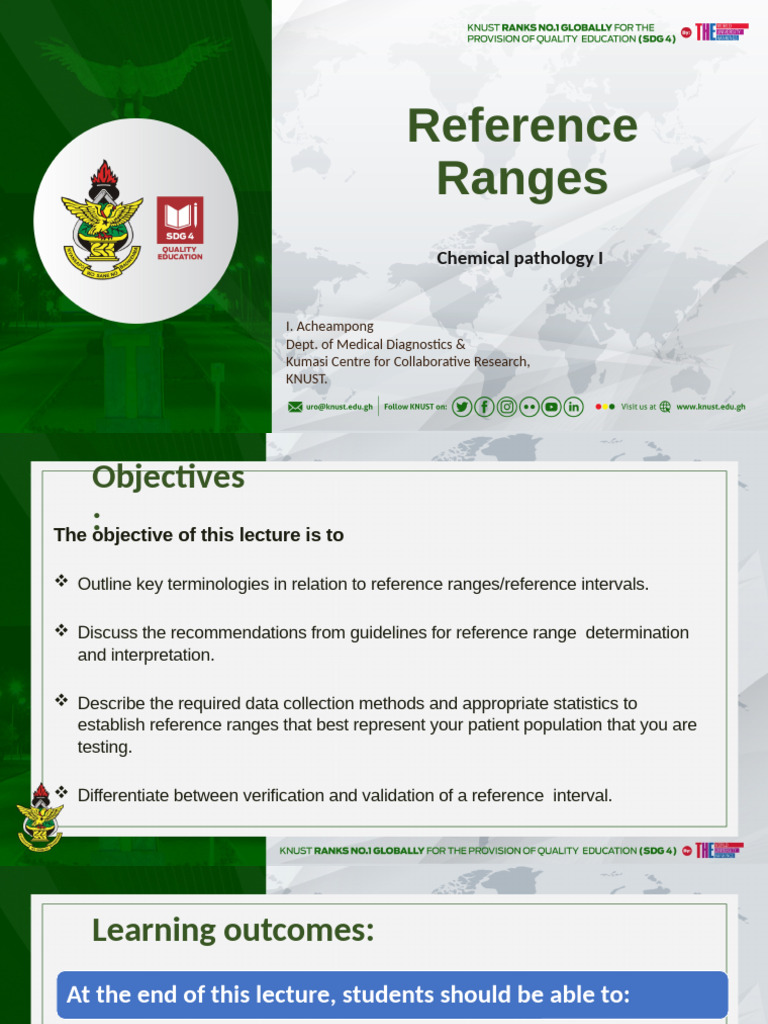 Reference Range Concept Determination Verification and Validation | PDF