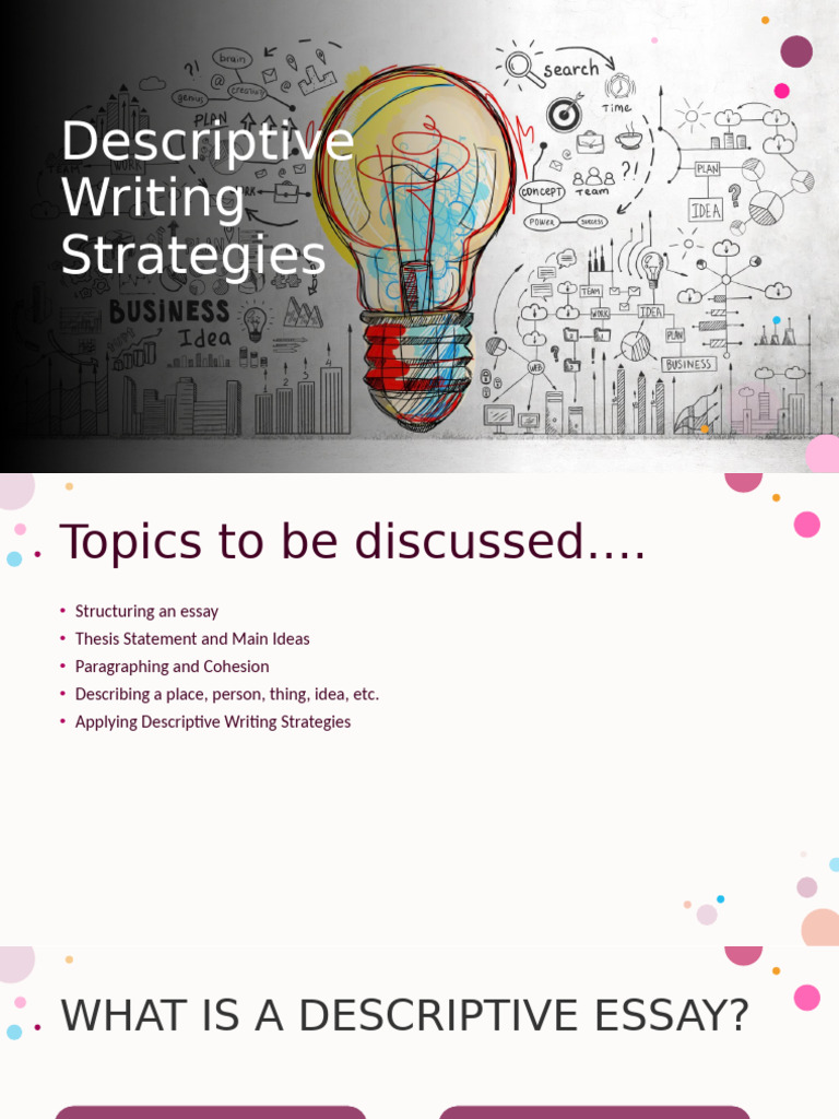 Descriptive Essay Writing | PDF