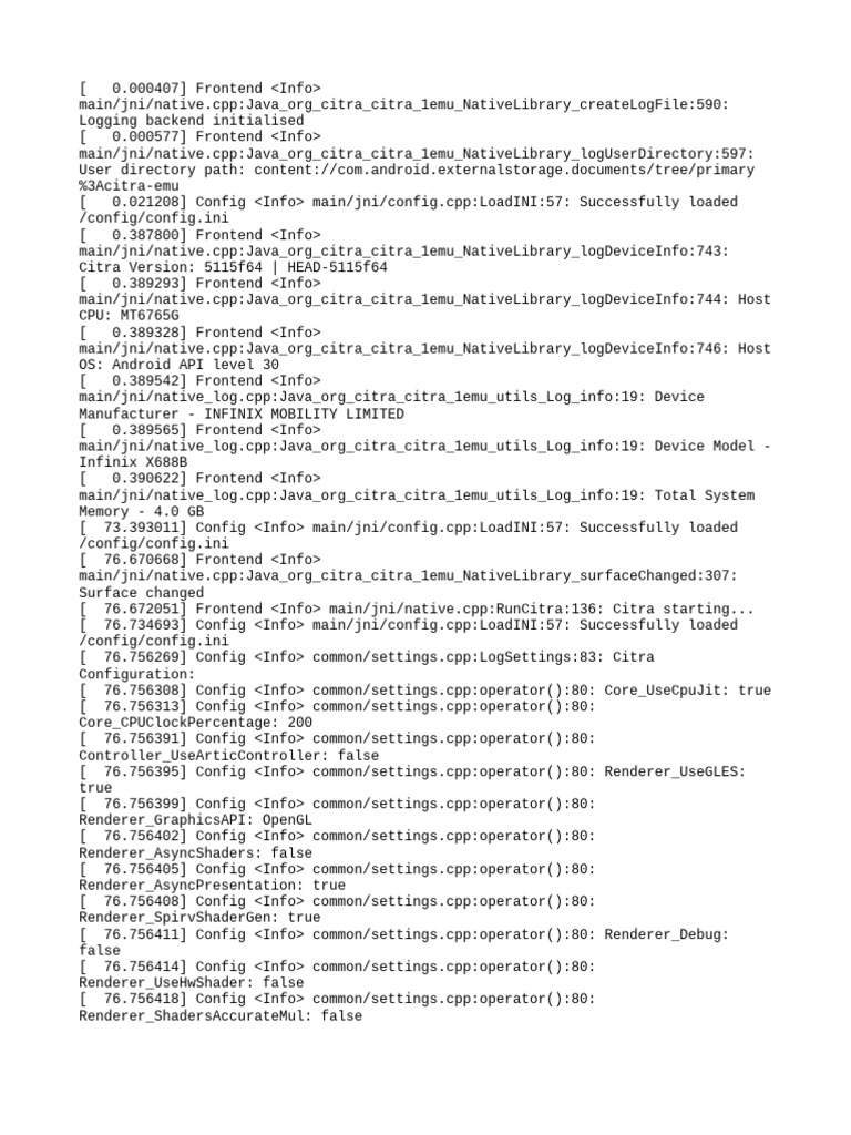 Citra Log | PDF