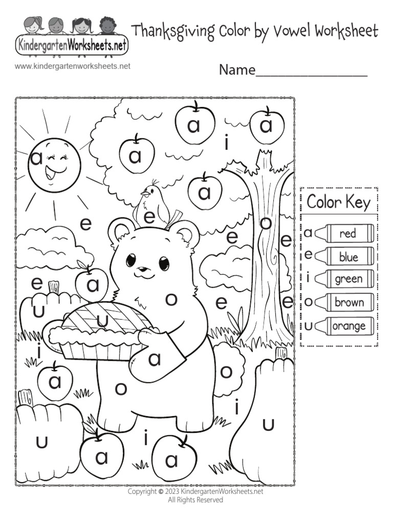 Find The Vowels Worksheet | PDF