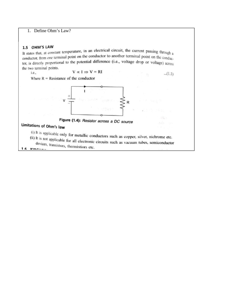 Short Questions BEEE | PDF