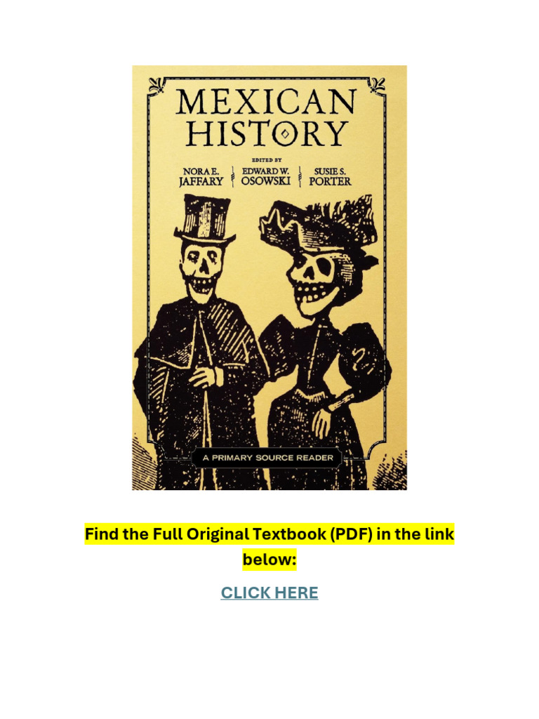 Mexican History A Primary Source Reader 1st Edition PDF | PDF | Mexico ...
