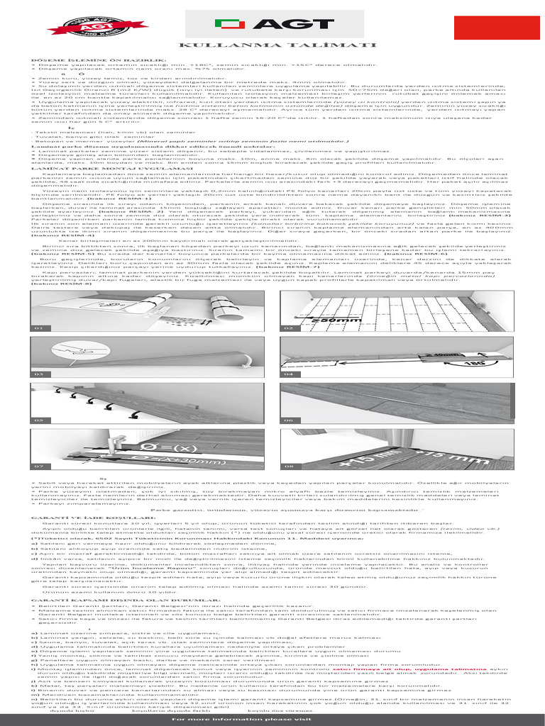 AGT-Laminate Parquet Installation Manual | PDF