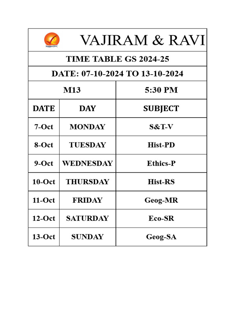 M13 (07 Oct To 13 Oct) | PDF