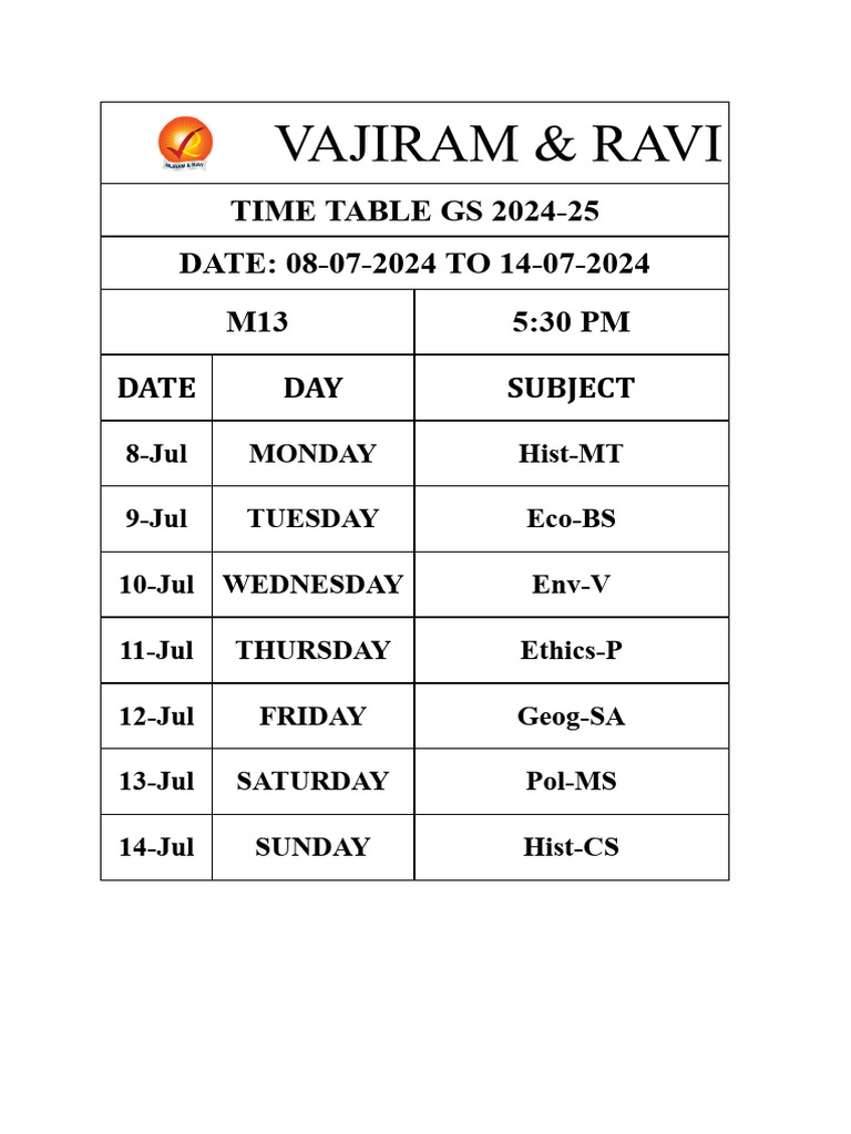 M13 (08 Jul To 14 Jul) | PDF | Science & Mathematics