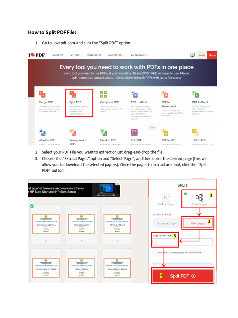 How To Split PDF Files | PDF