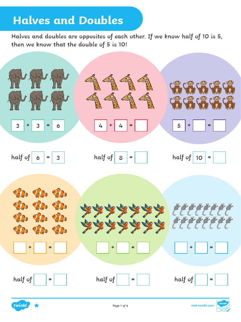 Halving and Doubling Activity | PDF
