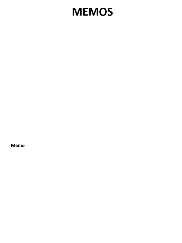 Memo | PDF