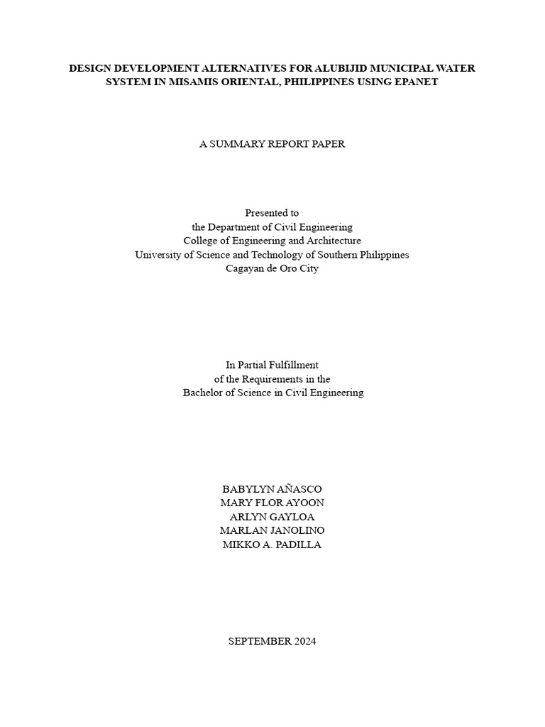 Janolino Et Al - Water Supply Pit | PDF
