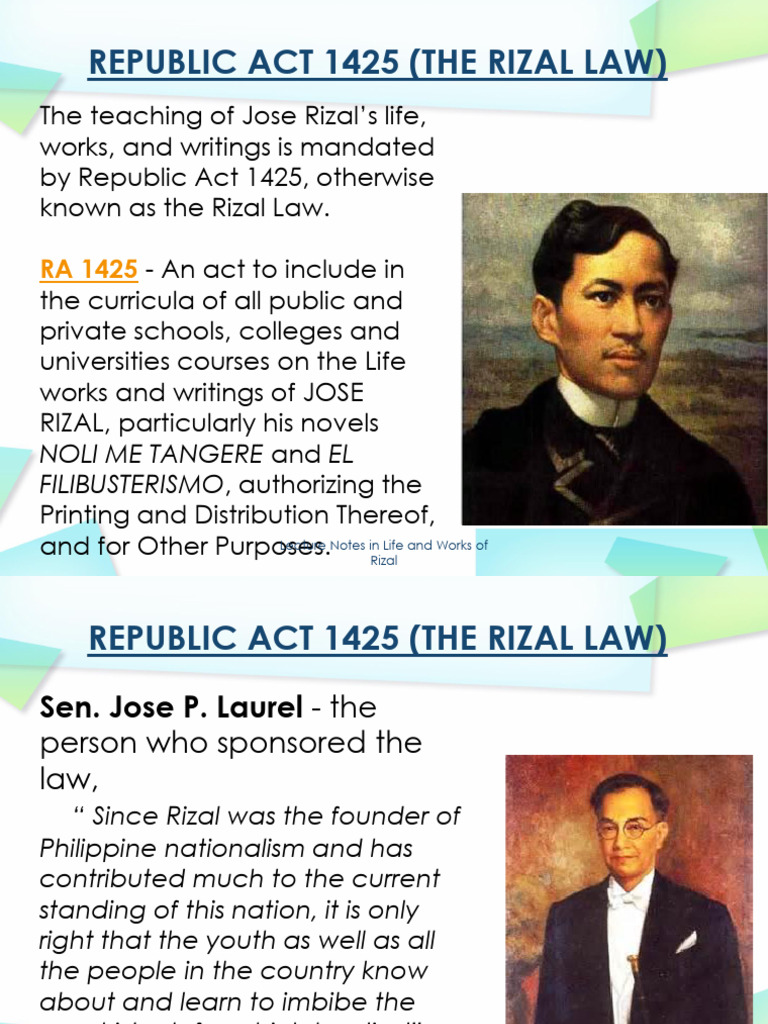 RIZAL-LAW | PDF
