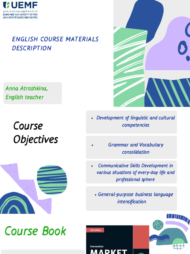 Course Materials Description (3rd Term) | PDF