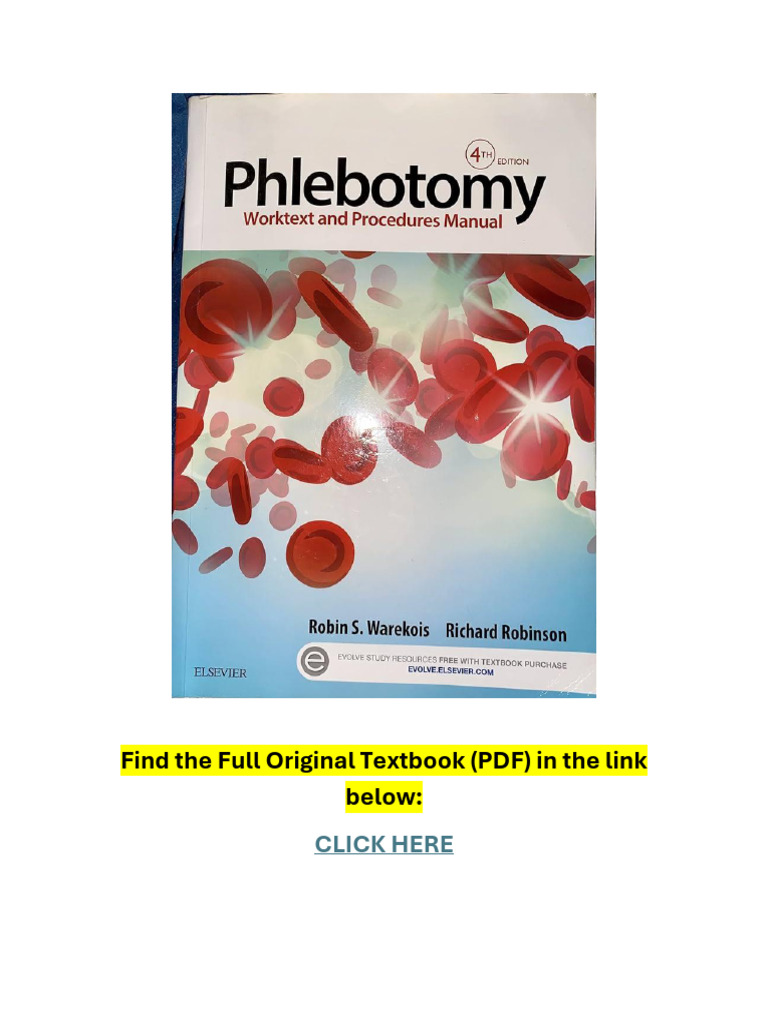 Phlebotomy Worktext and Procedures Manual 4th Edition PDF | PDF ...
