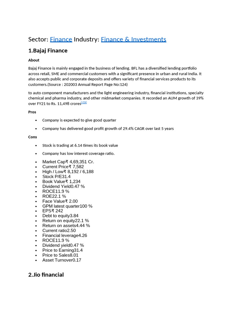 Ratio and Peer Analysis | PDF | Dividend | Stocks