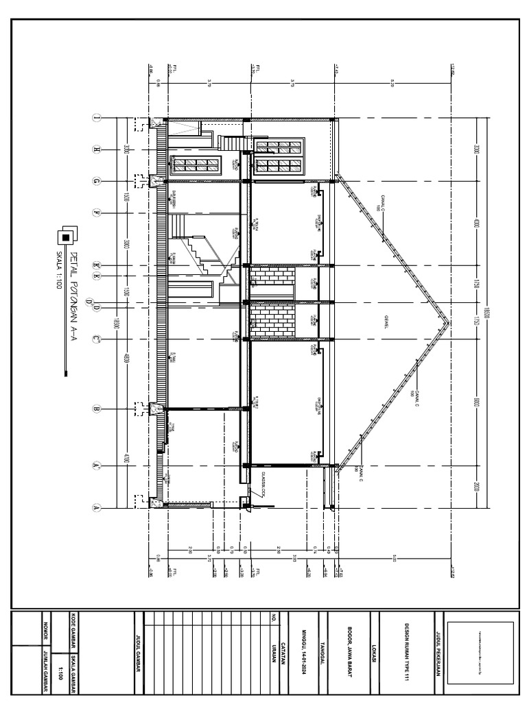 Potongan A-A 111 | PDF