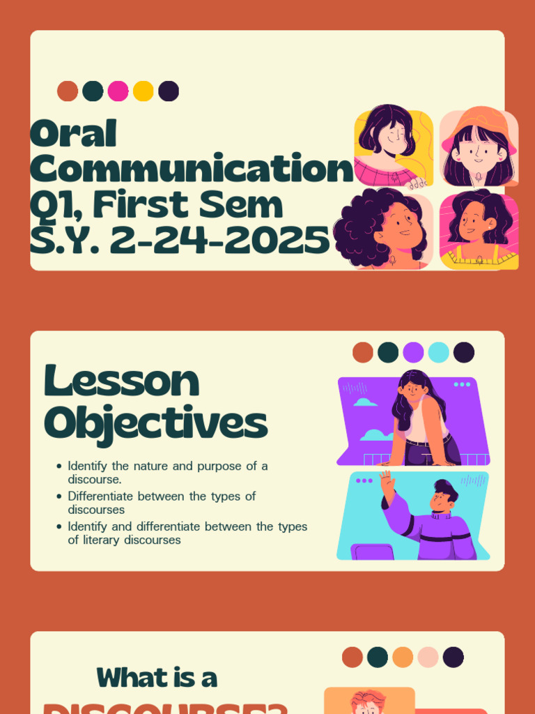 Colorful Social Virtual Communication Discourse Presentation | PDF